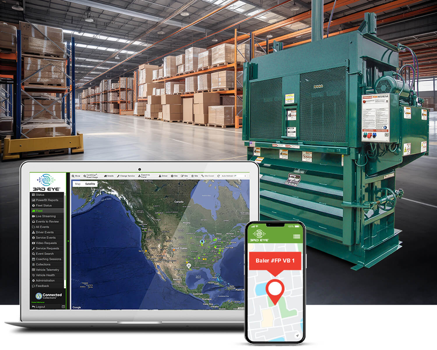 Connected Smart Compactor & Baler Asset Management Software