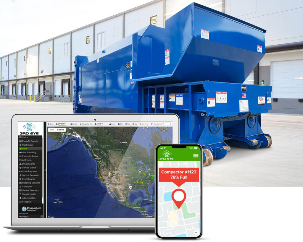 Compactor and Cardboard Baler Tracking & Telematics Software